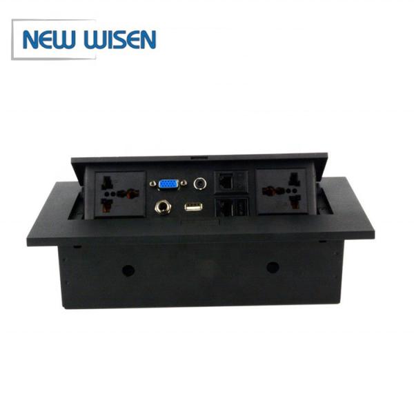 Quality Motorized Kitchen Worktop Sockets Pop Up Plugs For Countertops Aluminum Alloy for sale