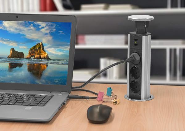 Quality Tower Power Retractable Pop Up Desk Socket Electrical Outlet Residential for sale