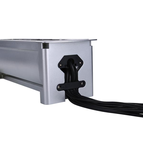 Oxidized Aluminum Alloy Recessed Desk Power Strip USB Outlet Strip Socket For Office Table