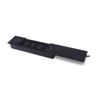 China Aluminum Alloy Tabletop Sliding Socket with USB Ports and NFC Connectivity - Universal Power Outlet for Office and Home Use for sale
