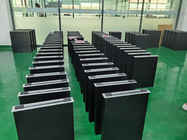 Quality Dual Screen Paperless Conference Motorized Monitor Lift System Aluminum Brushed for sale