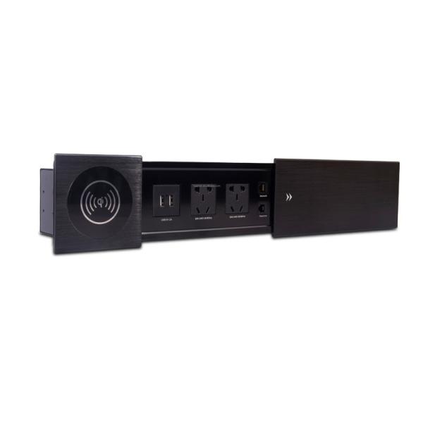 Residential Desktop Hidden Sliding Socket Power Outlet 240V