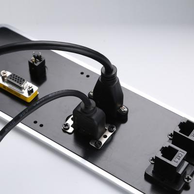 China Meeting Room Desk Mounted Plug Sockets Embedded Power Strip With Usb for sale