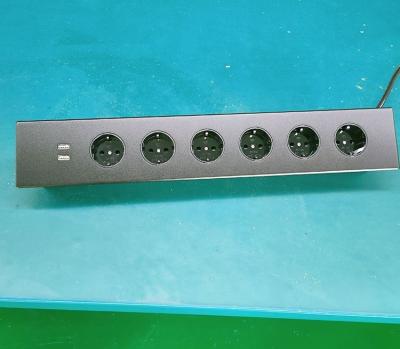 China Flush Multimedia USB Desktop Usb Socket Embedded Box for sale