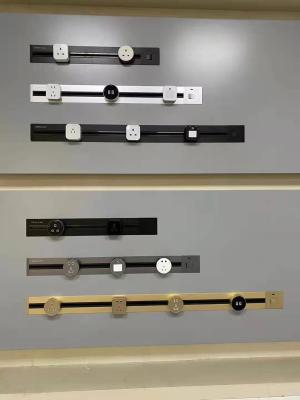 Quality Desktop Wall Grade Track Power Socket Rail Outlet With 0.6/0.8/1.0/1.2/1.5M Lengthfor sale