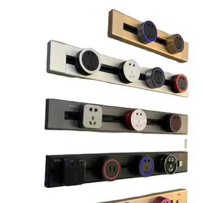 China Unidade de distribuição de móveis de cubo sem fio com tomada USB CCC Certificado Office Desktop Power Track System à venda