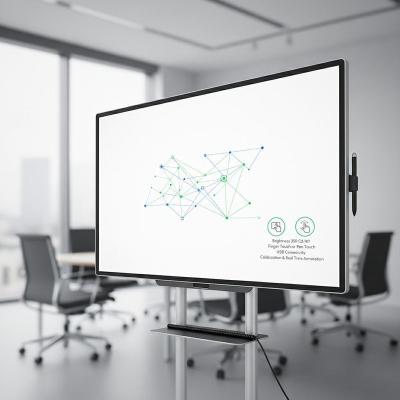 China Brightness 350 Cd/m2 Interactive Whiteboards with Finger Touch or Pen Touch USB Connectivity Supporting Collaboration and Real Time Annotation for sale