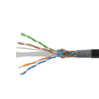 Cina High Speed ​​PC 23AWG 4 Pairs Indoor Ethernet LAN Cable PVC LSZH Copper Jacket Cat6a UTP Networking Cable in vendita