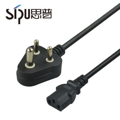 Cina Telecommunication SIPU Manufacturer Good Price 3 Pins Lead Cord Indian Type Power Cable 3x16mm2 in vendita