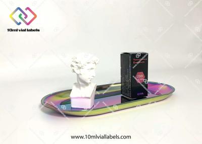 China Black Printing Sliver Color 10ml Vial Boxes For 30ml 15ml 10ml Bottles for sale