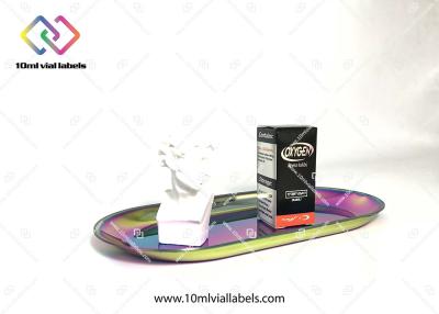 China Offset Printing 10ml Vial Boxes White Card Stock And Silk Screen Printing for sale