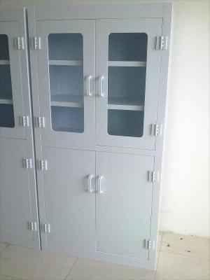 China White Safety Corrosive Storage Cabinet PP Plastic With Adjustable Shelves , 28gallon for sale