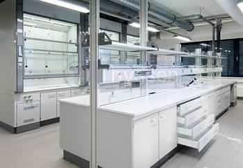 China Epoxy resin lab bench  furniture with corrosion resistant, strong acid and alkali for sale