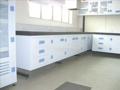 China Polypropylene lab bench and cabinet factory，acid and alkali resistant pp lab workbench fac for sale