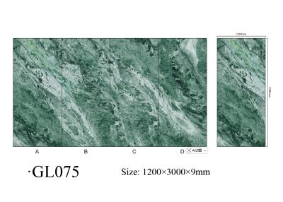 China UV 3D PVC Marble Sheet Embossed Waterproof Fireproof Luxury Glossy Interior Wall Panel Decor for sale