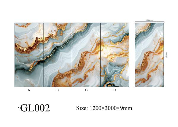 Quality UV 3D PVC Marble Sheet Embossed Waterproof Fireproof Luxury Glossy Interior Wall for sale