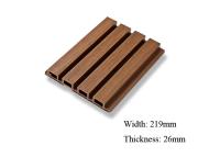 Quality WPC Outdoor Wall Panels 219x26mm Fluted Exterior Cladding Waterproof Weather for sale
