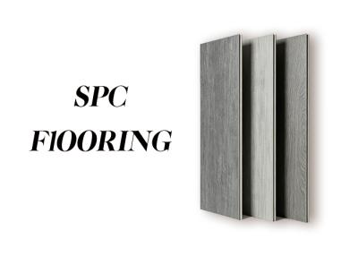 China Waterproof Rigid Core SPC Flooring Click Lock Vinyl Planks Stain Resistant for sale