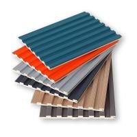 China Solid Core PVC Fluted Wall Panels 150x8mm Grooved Cladding System Waterproof Texture for Room Divider Applications for sale