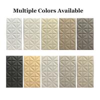 China Geometrical PU Stone Polyurethane Component Wall Cladding Easy Cut Install For Office Hotel for sale