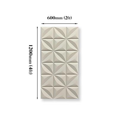 China Geometrical PU Stone Polyurethane Component Wall Cladding Easy Cut Install For Office Hotel for sale