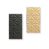 China Geometrical PU Stone Polyurethane Component Wall Cladding Easy Cut Install For Office Hotel for sale