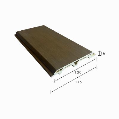 China Hollow WPC Outdoor Wall Panels ASA Coextrusion Waterproof Eco-Friendly Exterior House Cladding for sale