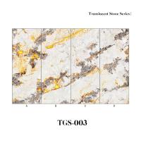 China 3D Printed Translucent Stone Feature Wall Panel Waterproof Art Cladding for sale