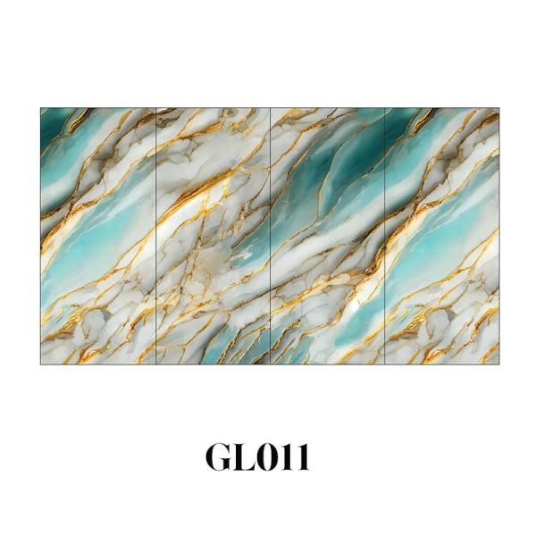 Quality Custom Size UV Marble Sheet Luxury Clear Marble Texture Wall Panel for TV for sale
