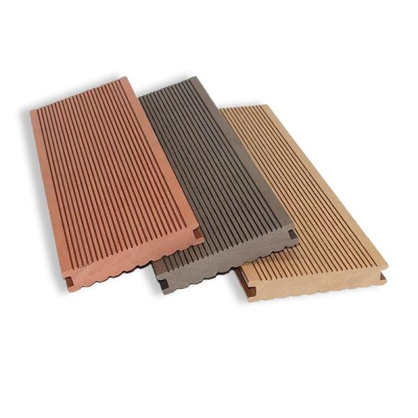 Quality Rooftop WPC Decking Waterproof Double Sided Groove Outdoor Flooring Formaldehyde for sale