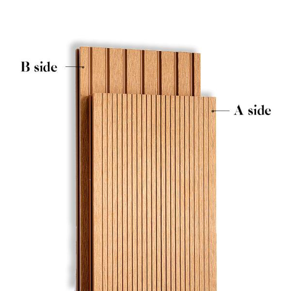 Quality Rooftop WPC Decking Waterproof Double Sided Groove Outdoor Flooring Formaldehyde for sale