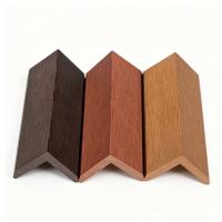 Quality 50x50mm WPC Deck Panel Trim Waterproof Corner Guard End Cap Patio Pool Flooring for sale