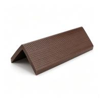 Quality ASA WPC Co Extrusion Decking Edge Trim Waterproof Corner Guard End Cap Exterior for sale