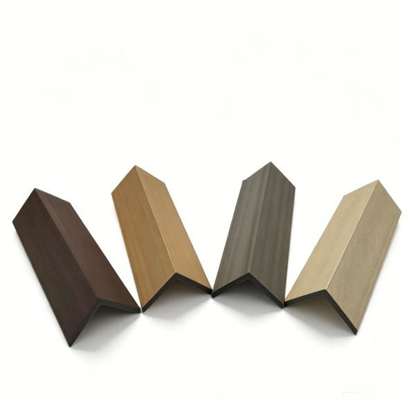 Quality 50x50mm WPC Deck Panel Trim Waterproof Corner Guard End Cap Patio Pool Flooring for sale