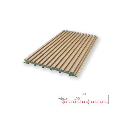 China B1 Grade Flame Retardant PVC Fluted Wall Panels 108x9mm Grooved Interior Cladding System for Home Renovation Projects for sale