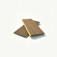 China 80x7mm Corrugated Solid Core PVC Fluted Wall Panels Durable Interior Cladding Sheet for Column Wrap Design for sale