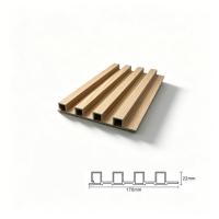 Quality DIY Friendly Hollow 3D Slat PVC Fluted Wall Panels 170x22mm Interior Wall for sale