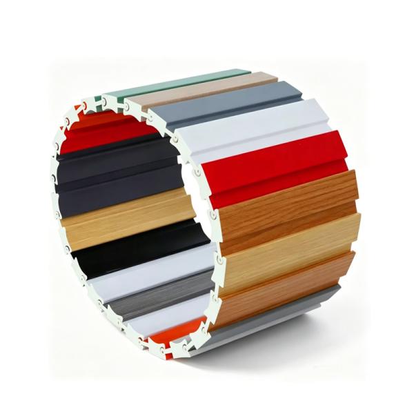 Quality 360 Degree Rotary Grille PVC Fluted Wall Panels Solid Interlocking Cladding for sale