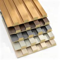China Quick Installation Solid Core PVC Fluted Wall Panels Decorative Slat Cladding Design for Interior Space Projects for sale