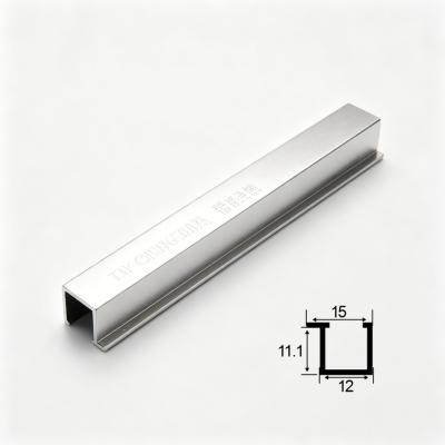 China Aluminium Alloy Decorative Metal Trims Top Line Wall Panel Edge Protection Profile Strip Molding for sale