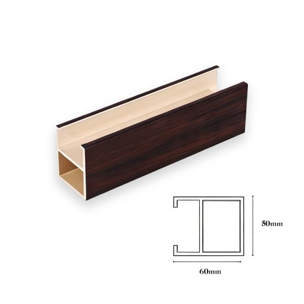 Quality Waterproof WPC Wall Panel Suspended Ceiling Tube 50*60mm Home Batten Decoration for sale