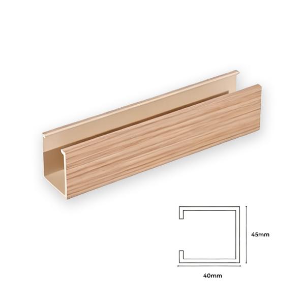 Quality Durable Wood Plastic Composite Wall Panel Ceiling Tube WPC Slat Waterproof Lightweight for sale