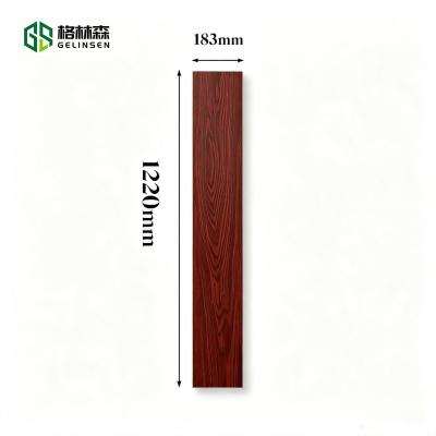 China Waterproof SPC Wood Flooring Stone Plastic Vinyl Tile Flame Retardant for Apartment for sale