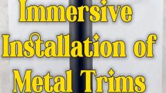 Satisfying Aluminum Alloy Trim Installation | Waterproof Decorative Wall Panel Molding Stips