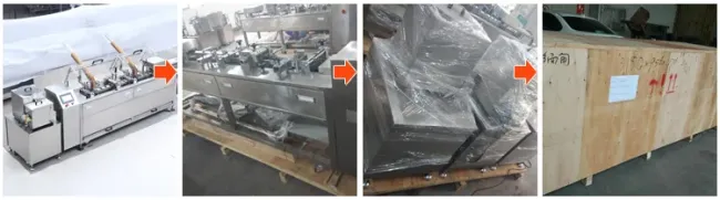 Food Grade Biscuit Machine for Sandwiching and on Edge Cream Filling Packaging