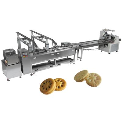 China Single Lane Biscuit Sandwich Machine 220V Flow Packing Machine Customized for sale