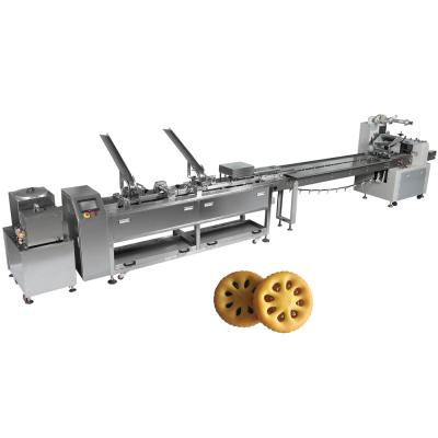 China Single Flavor Biscuit Sandwiching Machine Customized Pillow Packing Machine for sale