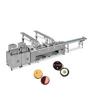Quality Double Lane Biscuit Sandwiching Machines Two Color Biscuits Making Machine 6.5KW for sale