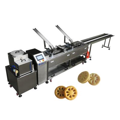 China 220V Biscuit Sandwich Machine PLC Control Cream Biscuit Machine 4.5kw for sale
