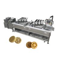 Quality High Speed Biscuit Sandwiching Machine Four Lane Cream Biscuit Machine With for sale